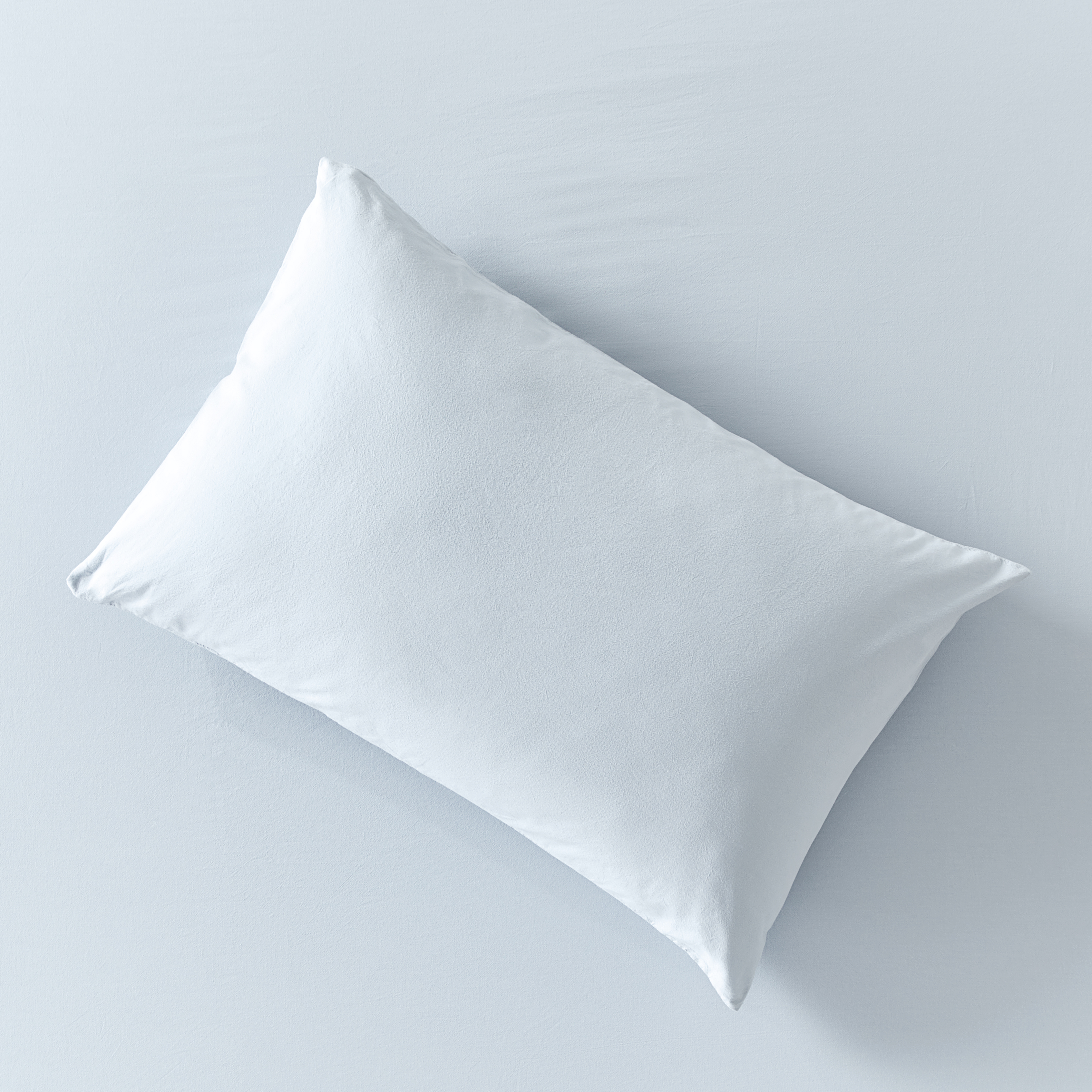 Stonewashed Cotton Ice Blue Sheet Separates | Adairs