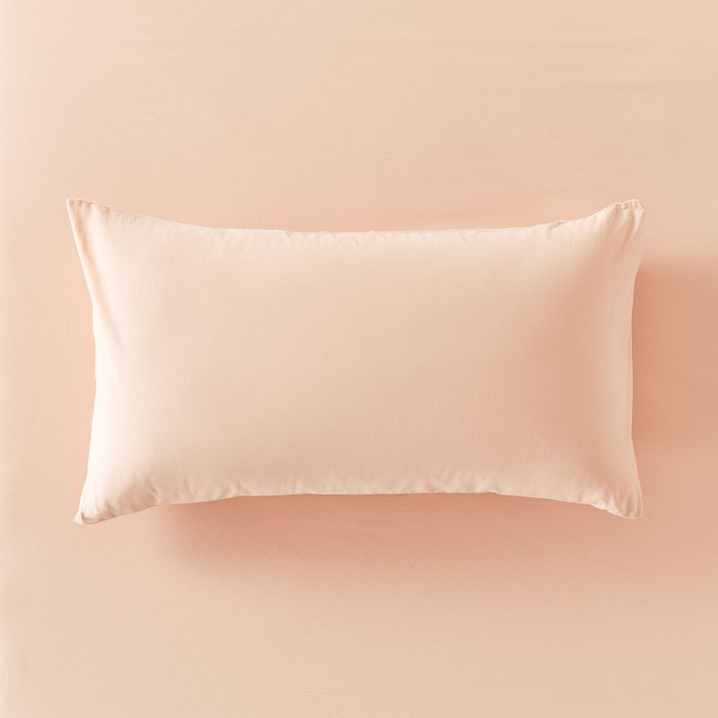 Stonewashed Cotton Pale Peach Sheet Separates | Adairs