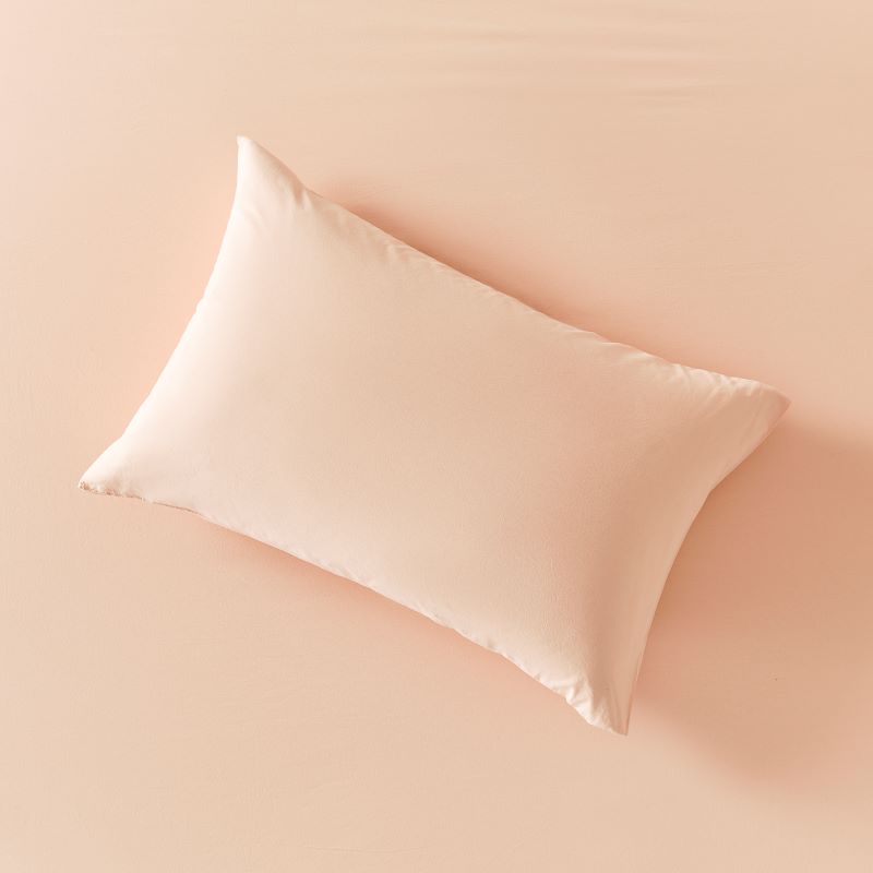 Stonewashed Cotton Bedlinen Pale Peach Sheet Set | Bedroom | Adairs