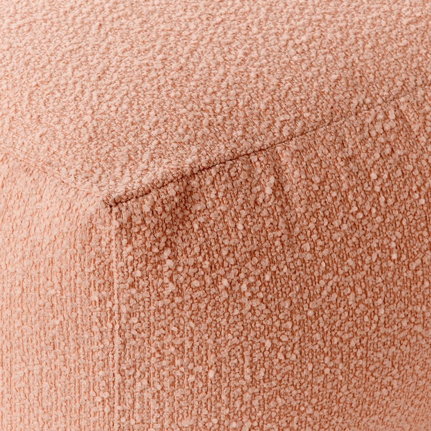 Burleigh Desert Sand Boucle Pouf | Adairs