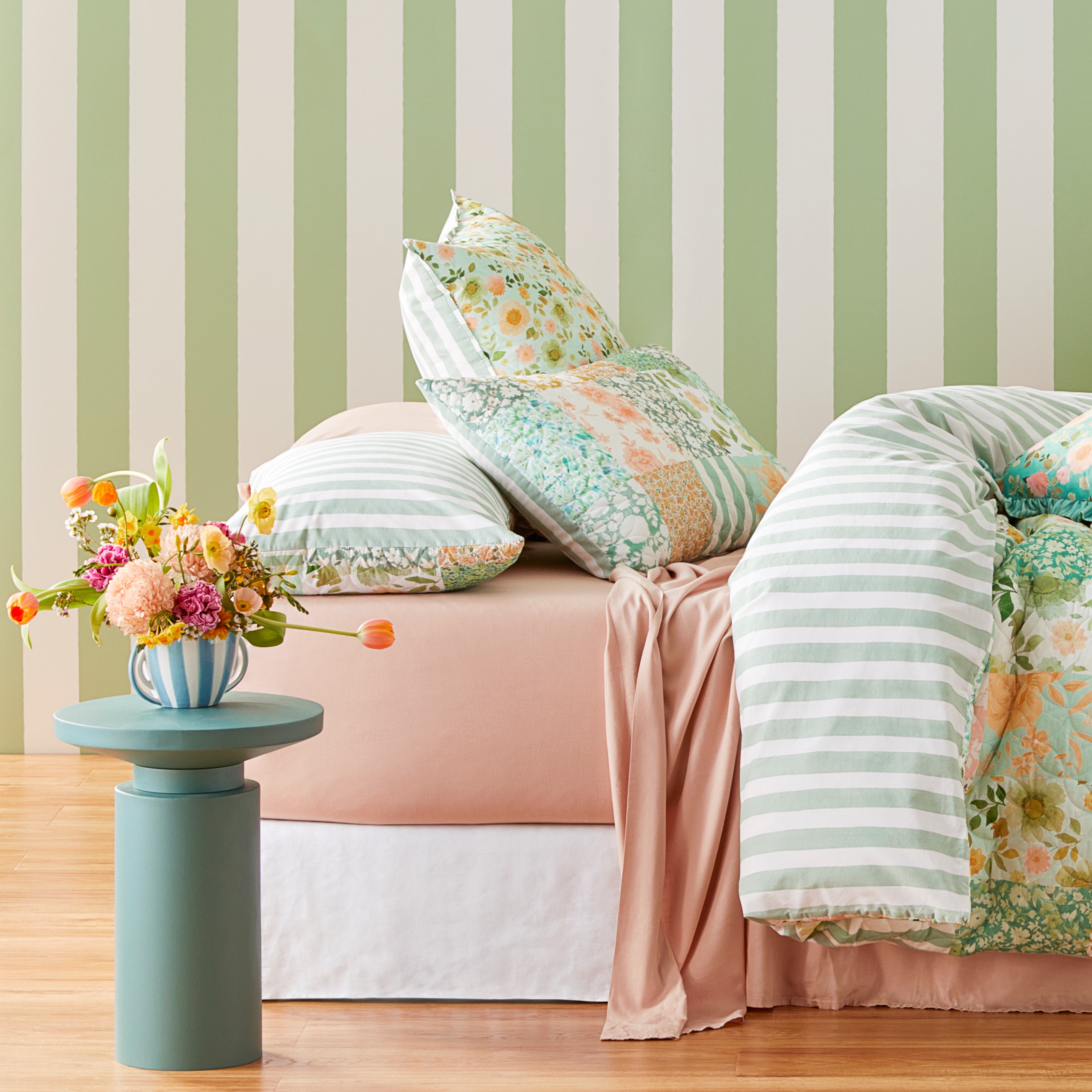 Orson Teal Side Table | Adairs