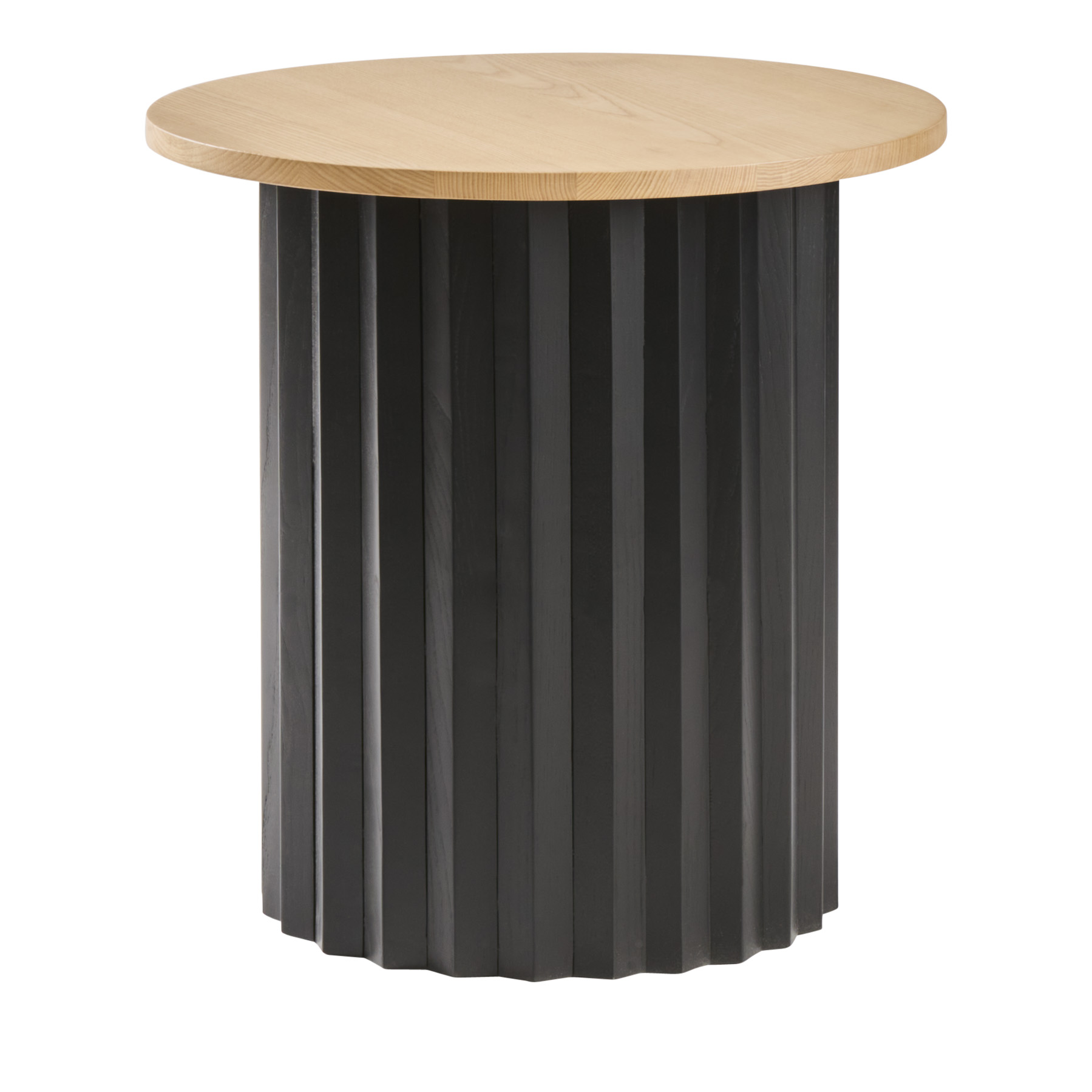 Mark Tuckey Boston Oak & Black Side Table | Adairs