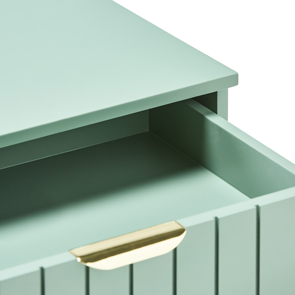 Manhattan Sage 3 Drawer Side Table | Adairs