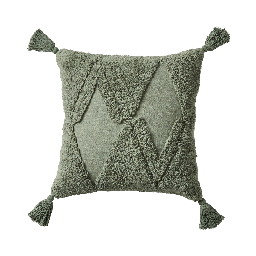 Skyler Forest Tufted Cushion | Adairs
