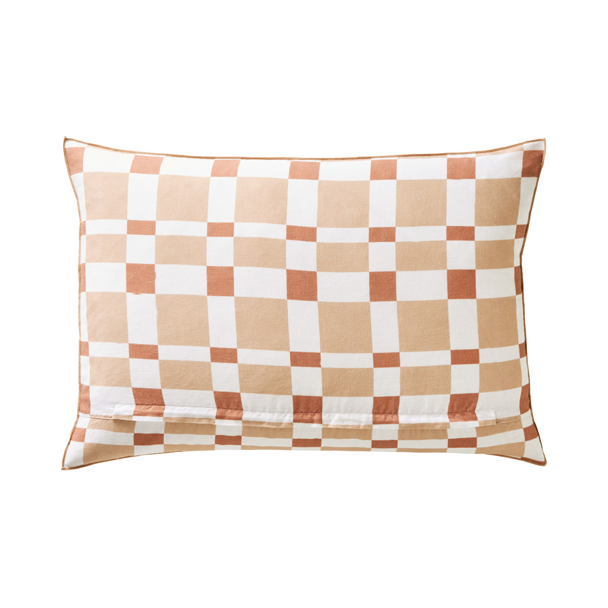 Ellery Linen & Pink Cushion | Adairs