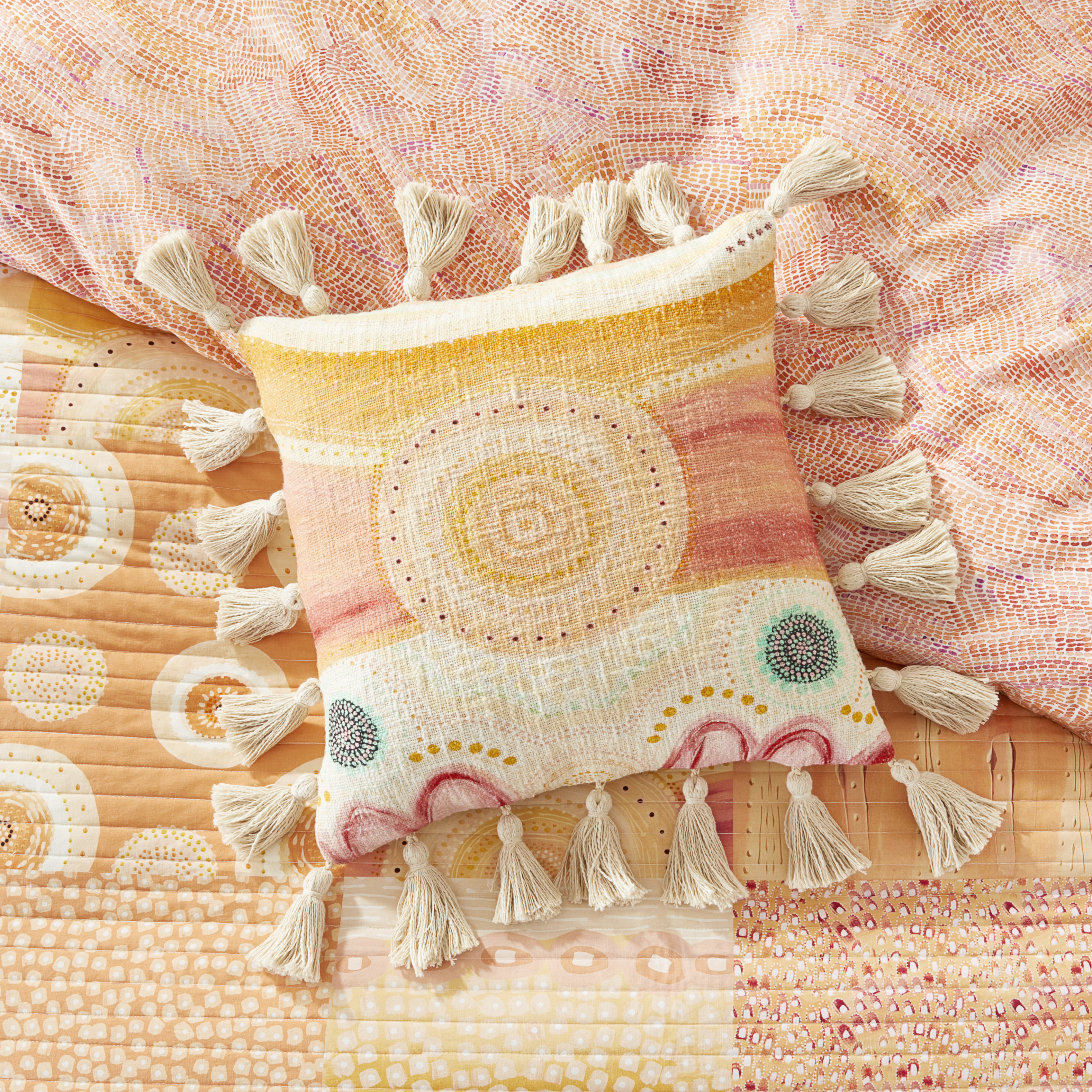 Miimi + Jiinda Flame Trees Cushion | Adairs