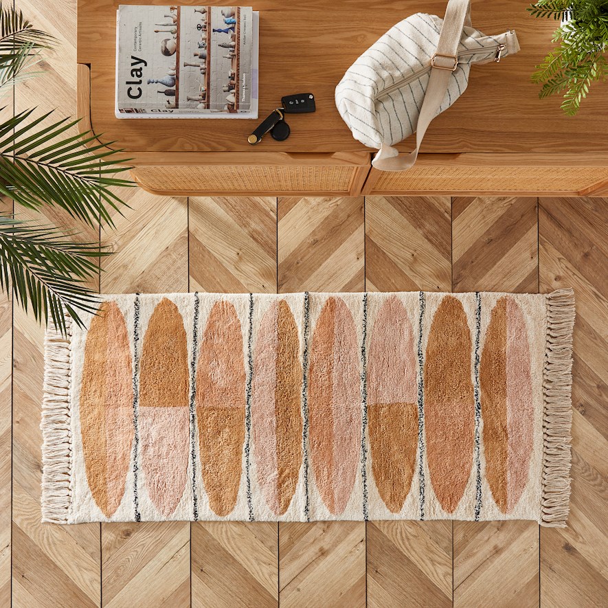 Merlin Blush Multi Rug Runner | Adairs