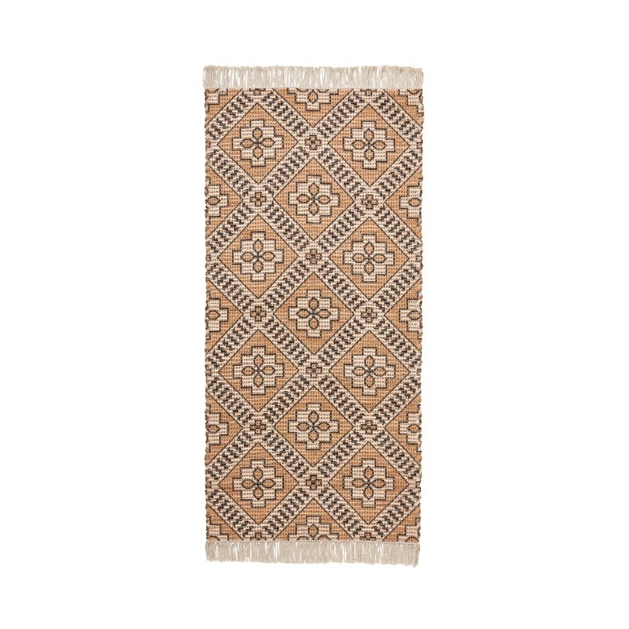 Finland Natural & Black Rug Runner | Homewares | Adairs