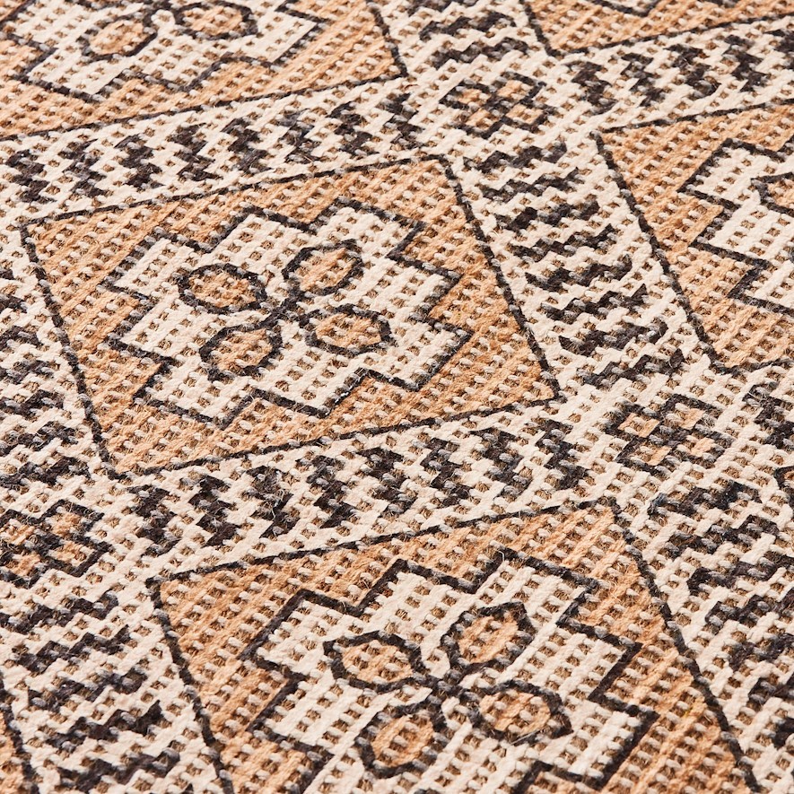 Finland Natural & Black Rug Runner | Homewares | Adairs