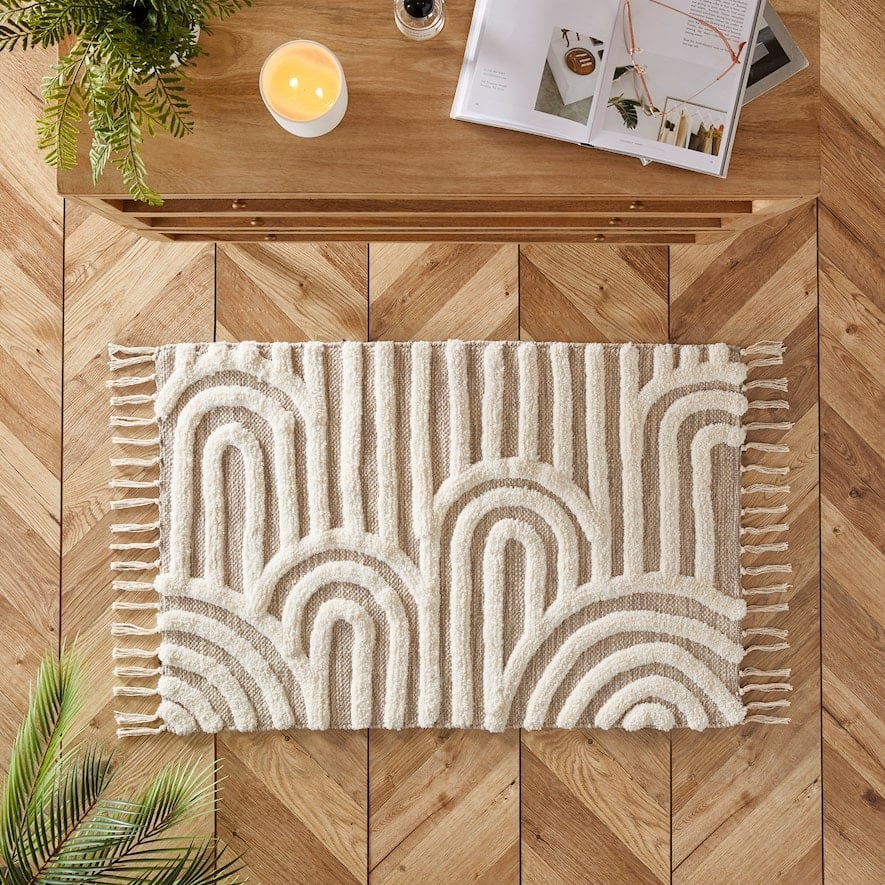 Archie Natural & Ivory Indoor Mat | Adairs