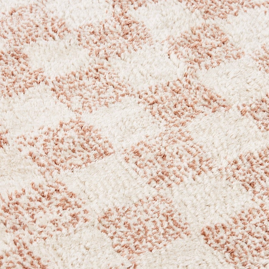 Hanover Caramel & Natural Check Rug Runner | Adairs