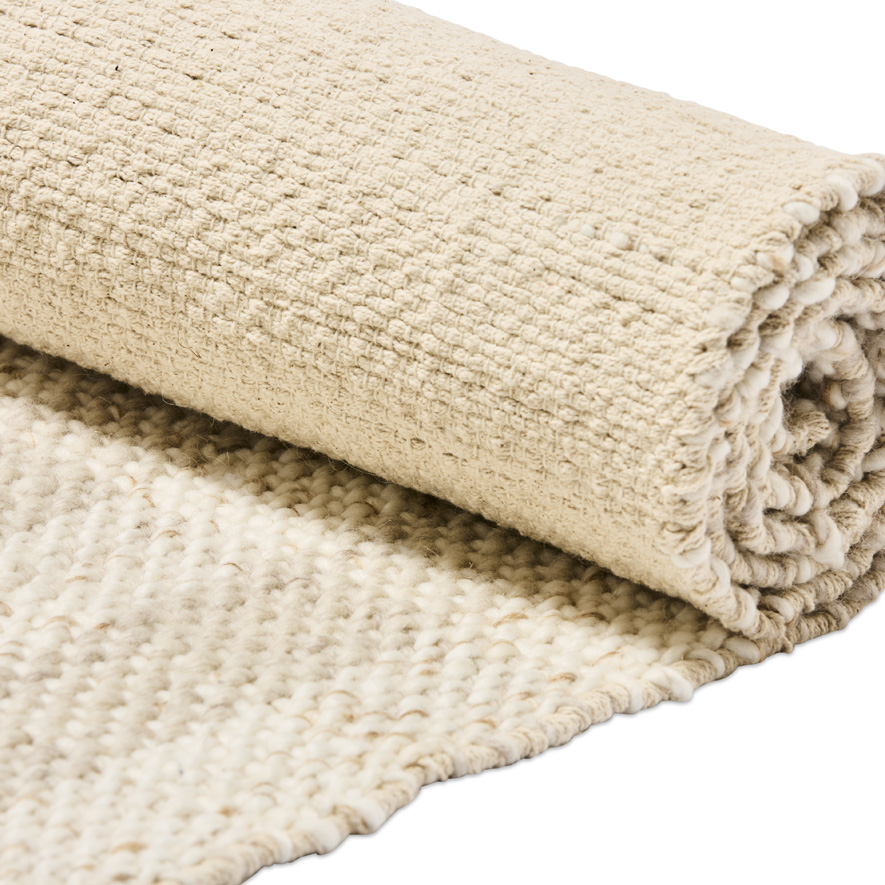 Romeo Ivory & Beige Check Rug | Adairs