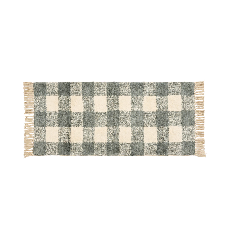 Melva Natural & Sage Rug Runner | Adairs