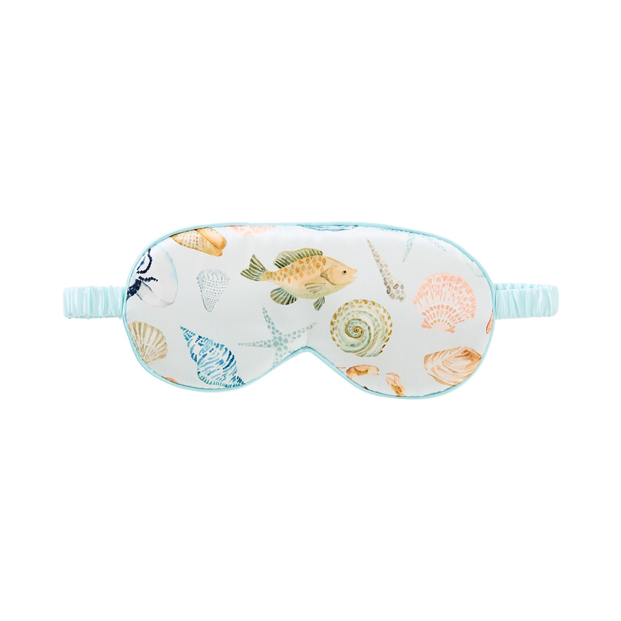Pure Silk Seashells Eye Mask | Adairs