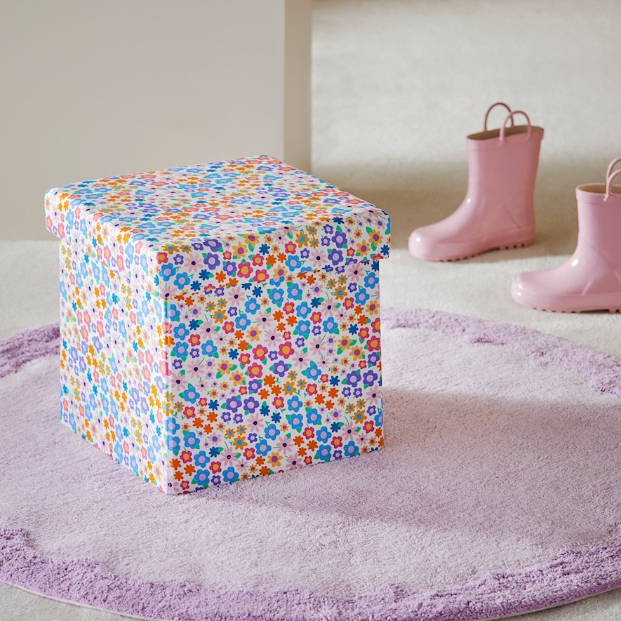 Adairs Kids - Retro Floral Storage Box | Adairs