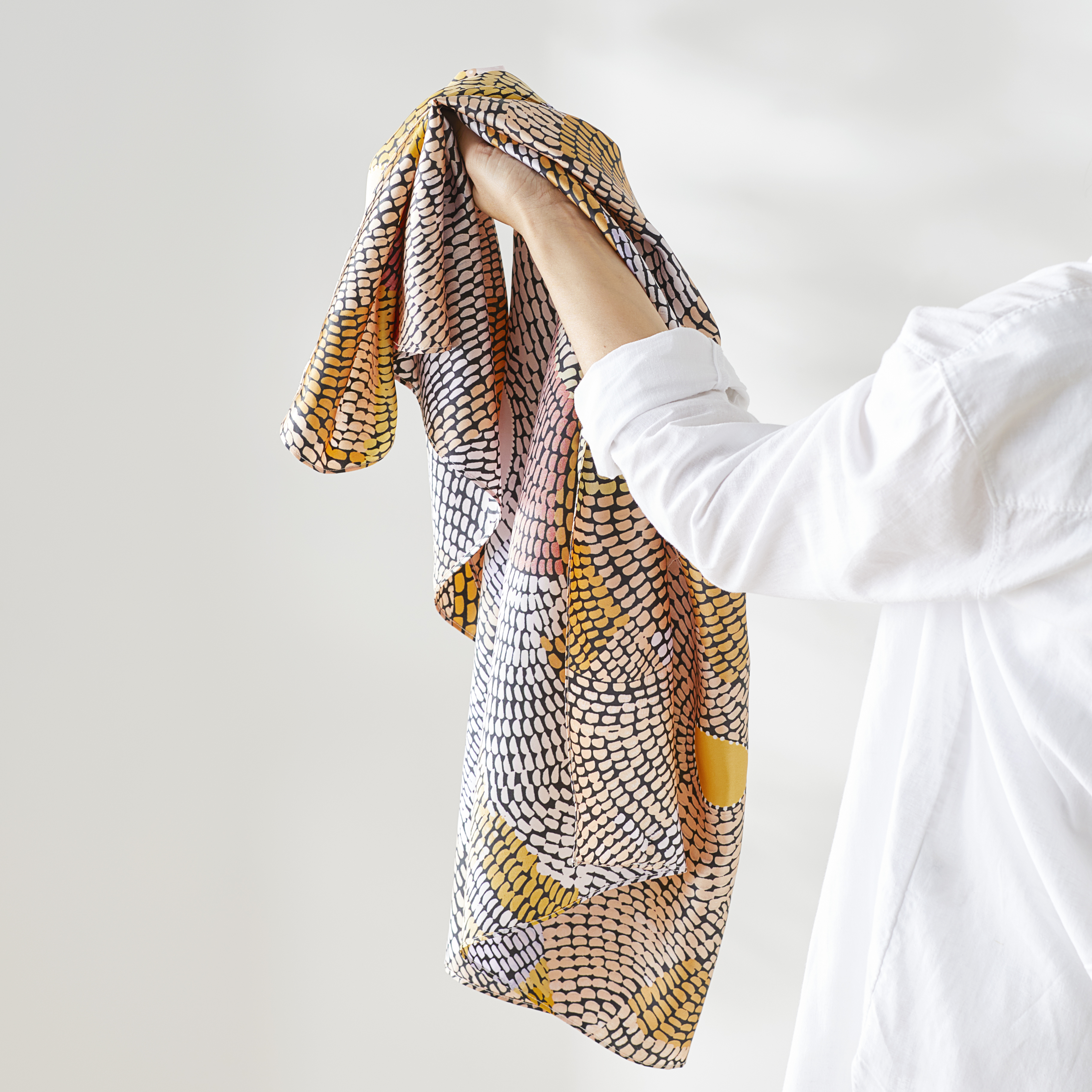 Miimi + Jiinda Lowanna Earth Silk Scarf | Adairs