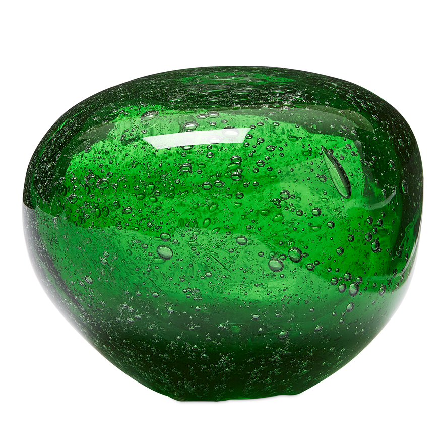 Green Glass Pebble | Adairs