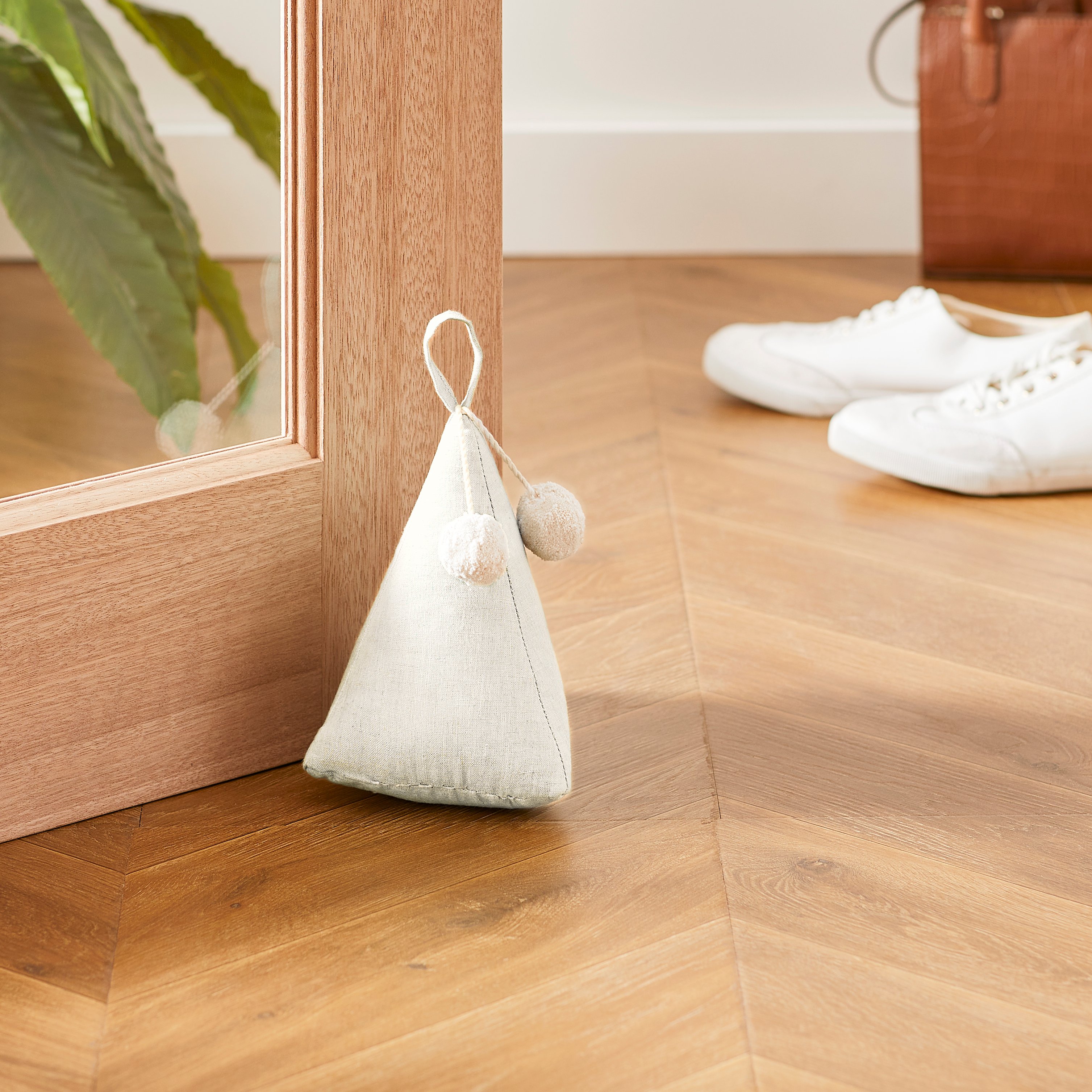 Evie Natural Linen Door Stop | Adairs