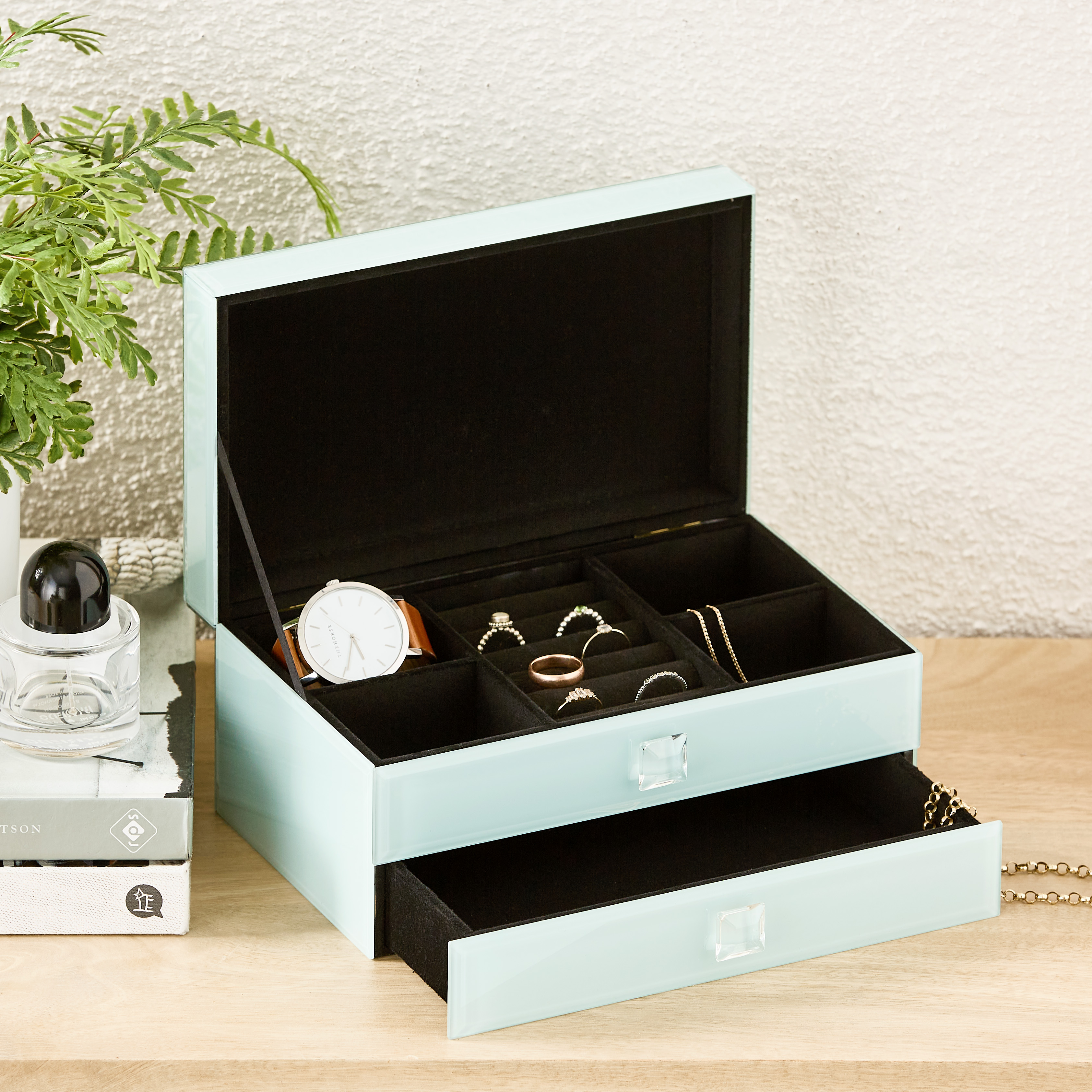 Verona Light Blue Jewellery Box | Adairs