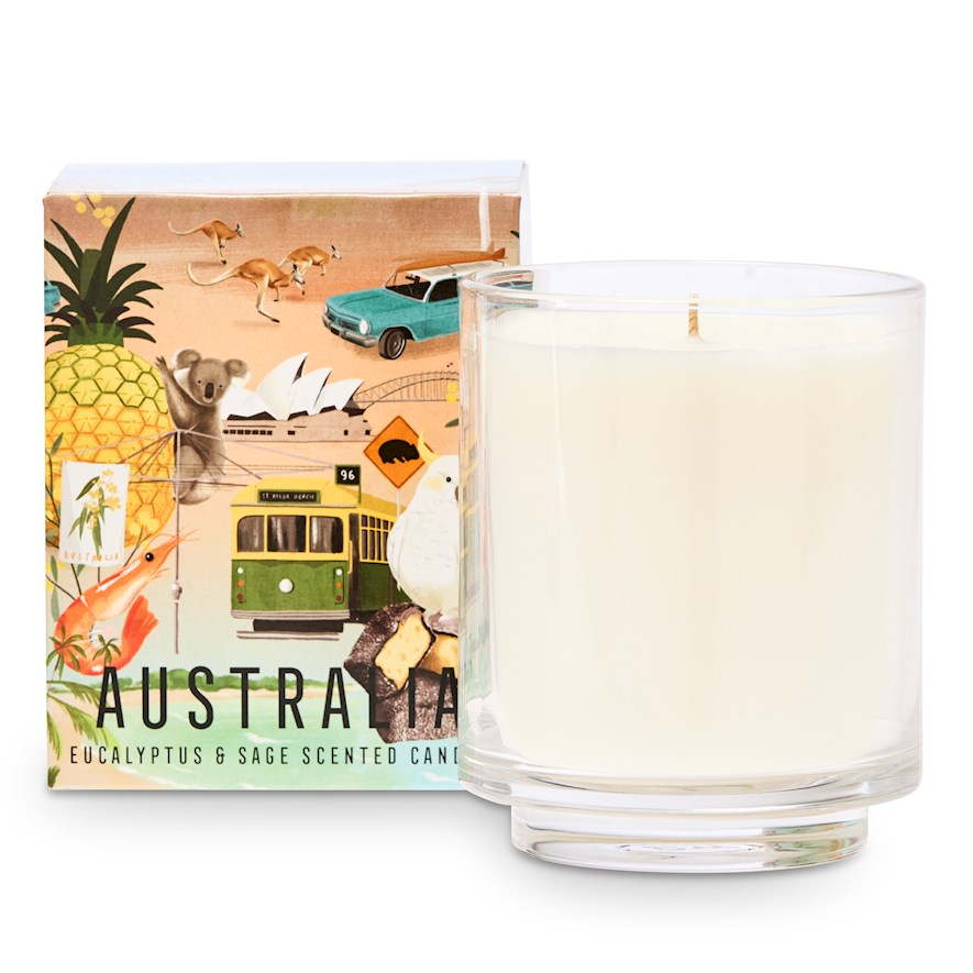 Australian Icon Sage & Eucalyptus Candle 400g | Adairs