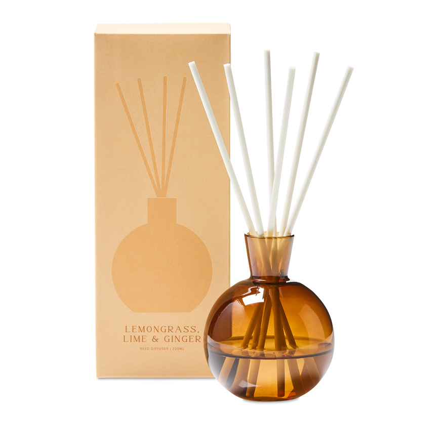 Sphere Lemongrass, Lime & Ginger Diffuser 220ml | Adairs