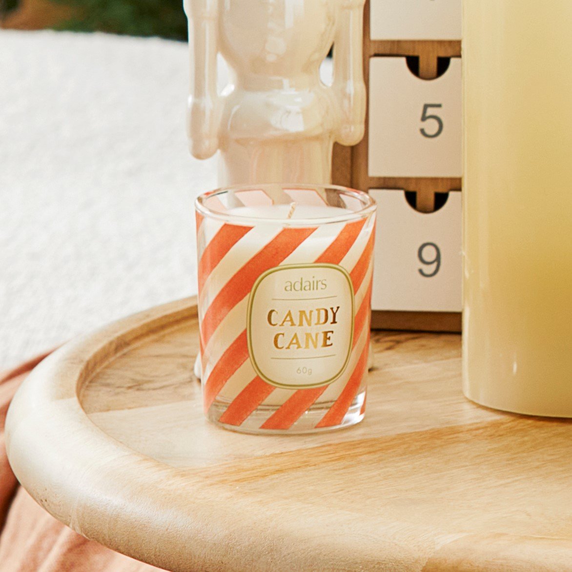 Christmas Candy Cane Candle 60g | Adairs