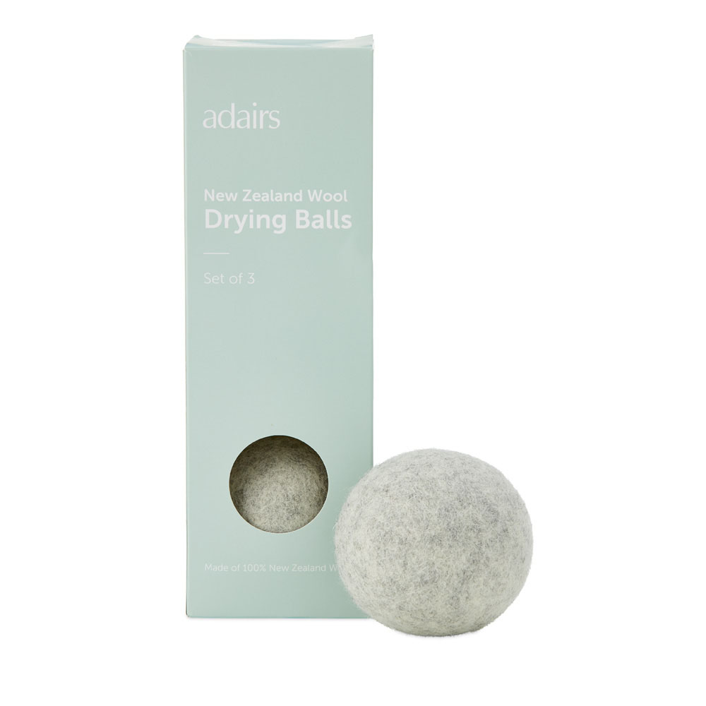 Wool Light Grey Marle Drying Balls Set of 3 | Adairs