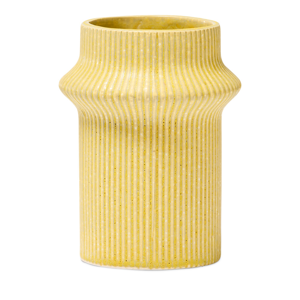 Citron Yellow Ring Vase | Adairs