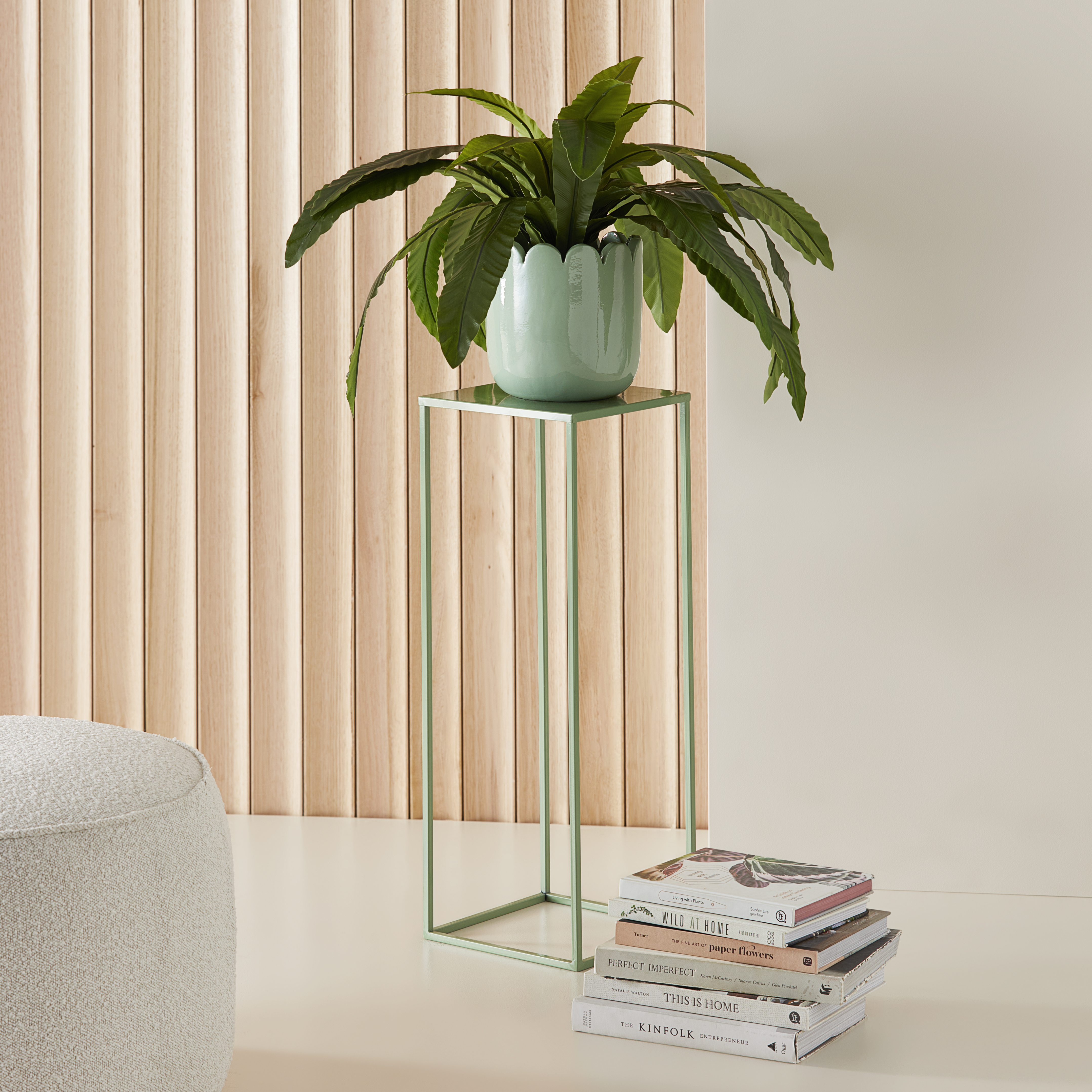 Carlos Deep Green Plant Stand | Adairs