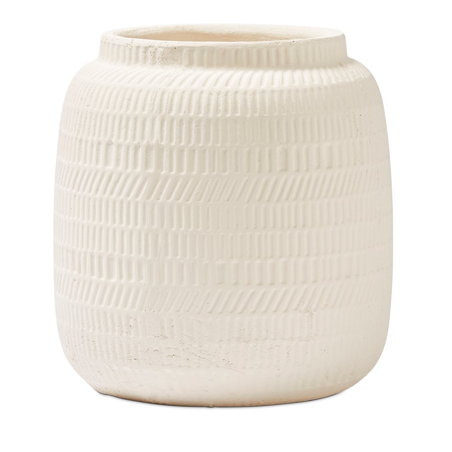 White Dashes Pot | Adairs