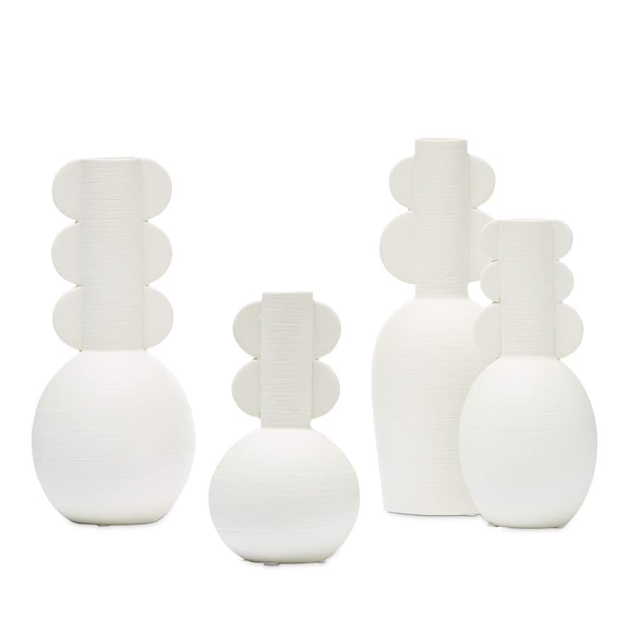 Sadie White 3 Wings Vase | Adairs