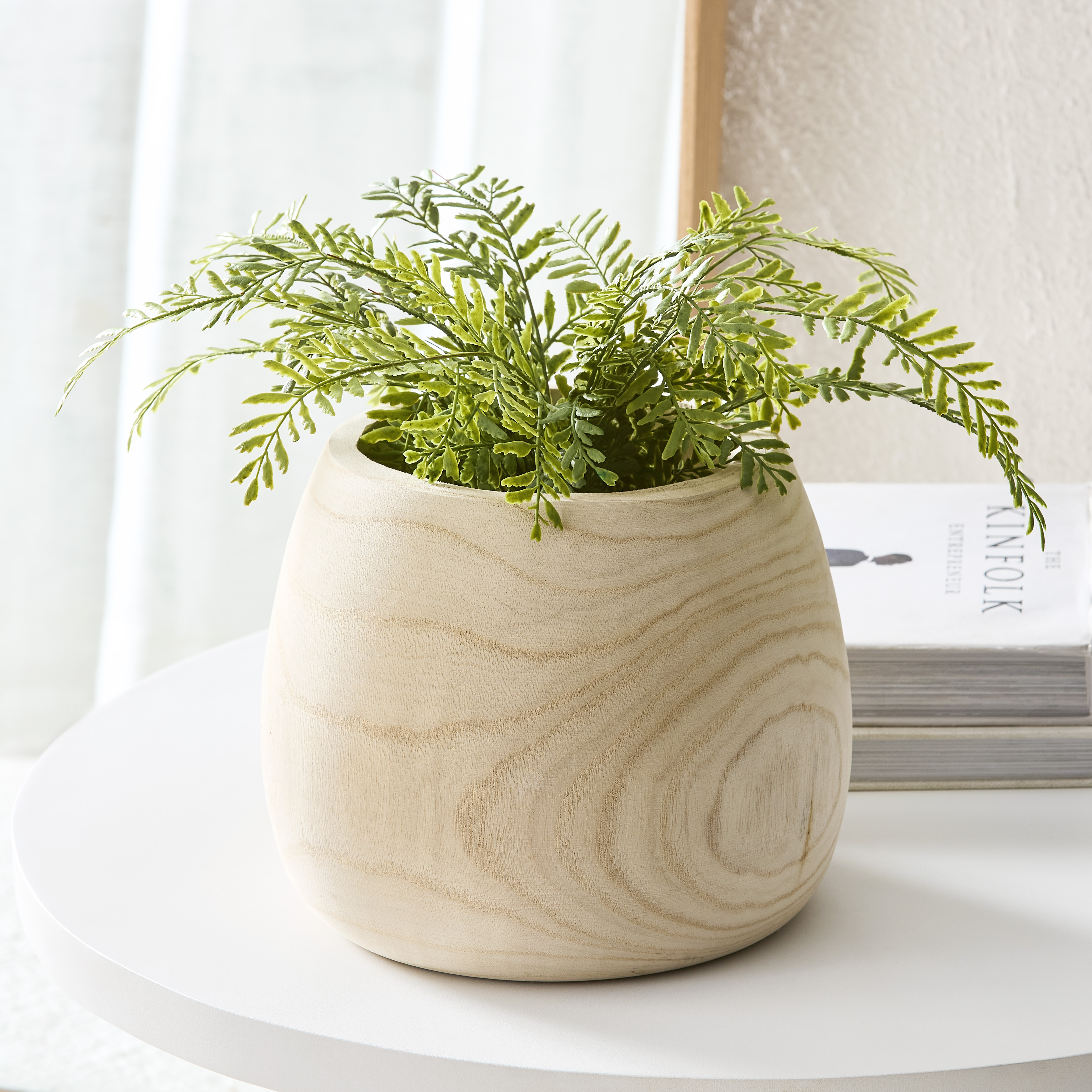 Samson Natural Timber Pot | Adairs