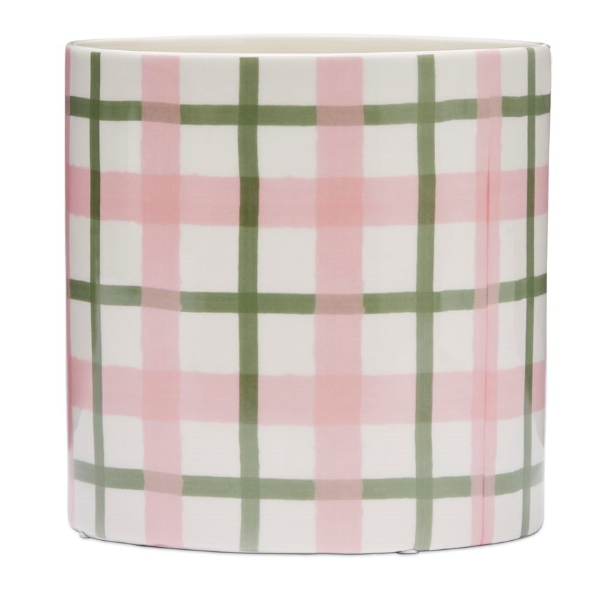 Pink Check Porto Check Pot | Adairs