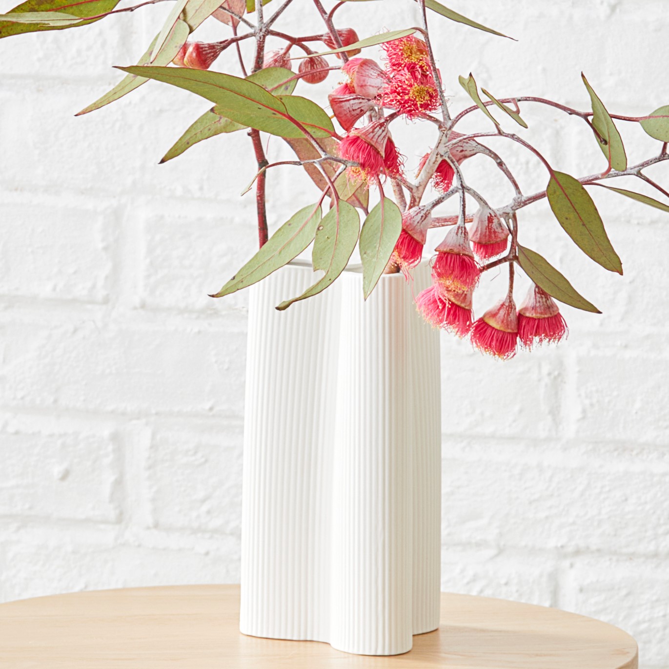 Giglio White Abstract Vase | Adairs
