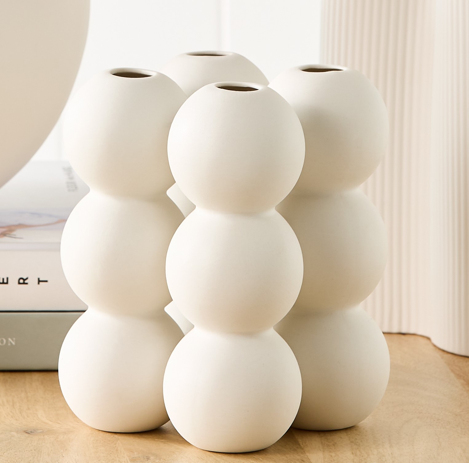 Giglio White Cube Vase | Adairs