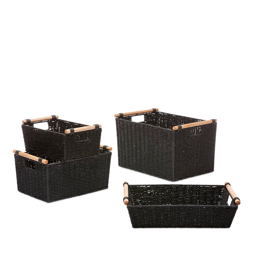 Kendrick Black Baskets | Adairs