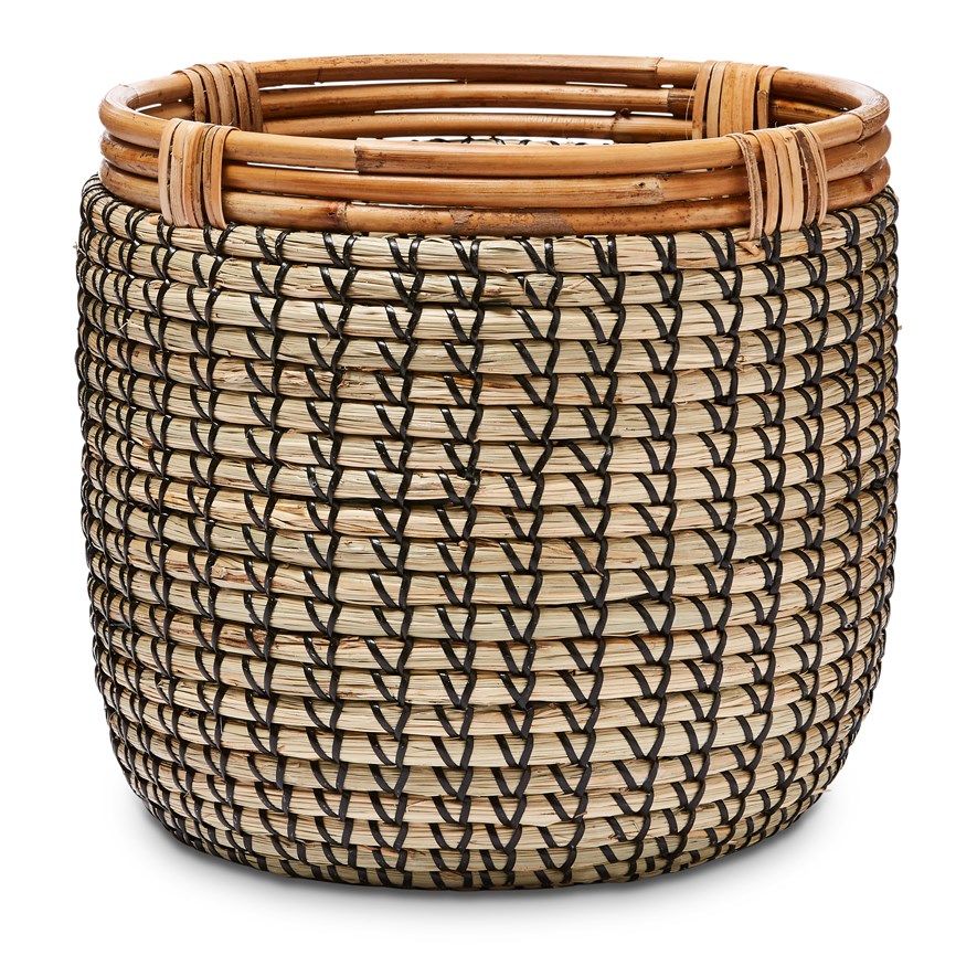 Timaru Natural & Black Basket | Adairs