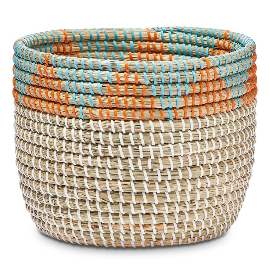 Aurora Natural Multi Triangles Basket | Adairs