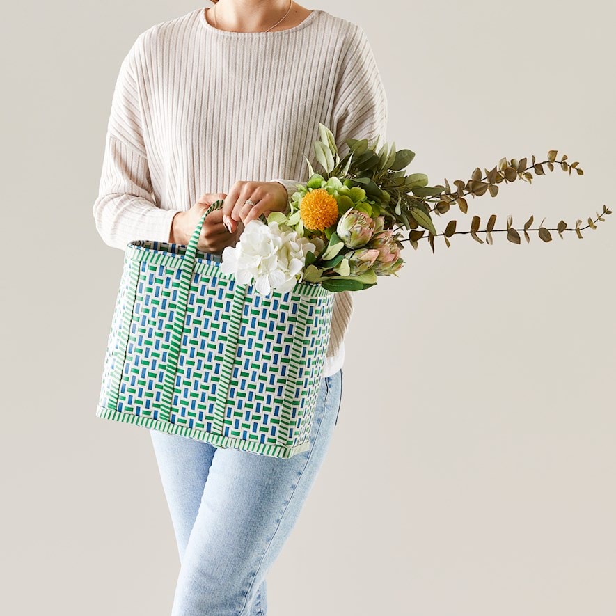 Breeze Blue and Green Basket | Adairs