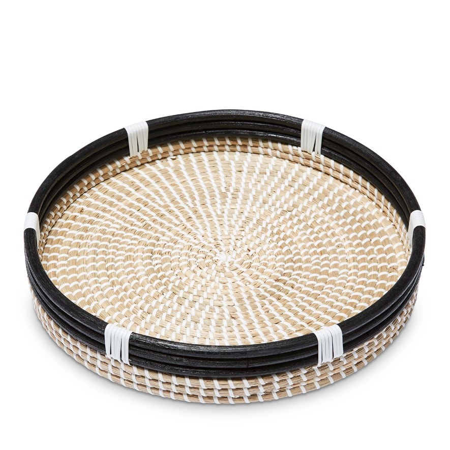 Zebra Natural Black & White Tray | Adairs