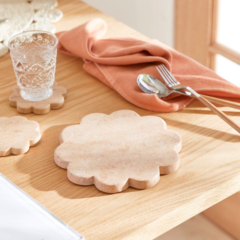 Pansy Dusty Pink Trivet | Adairs