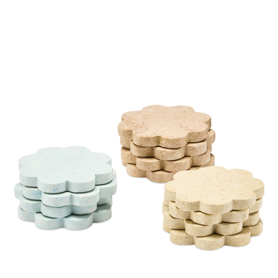 Pansy Tan Coasters Pack of 4 | Adairs