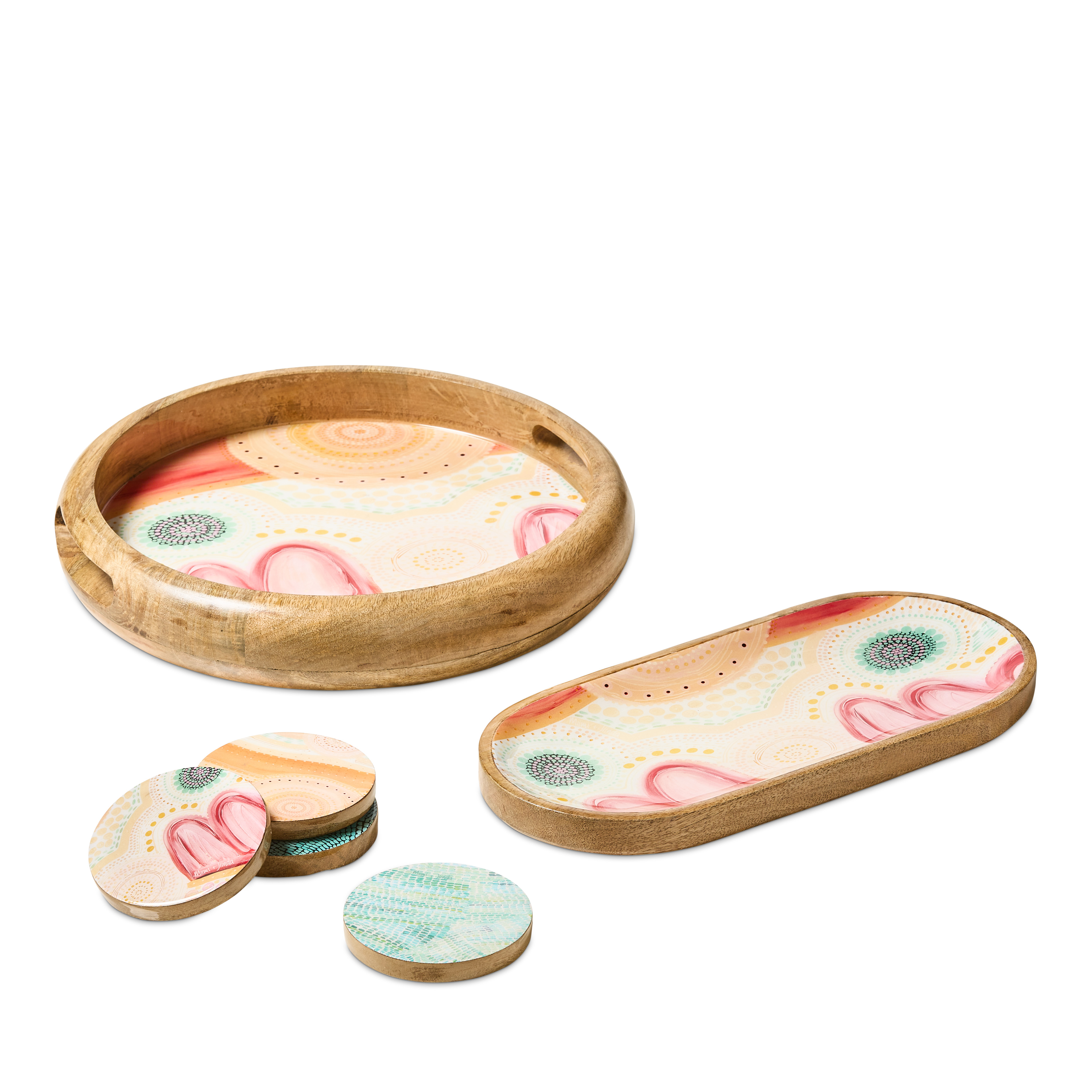 Miimi + Jiinda Windala Timber Oval Platter | Adairs