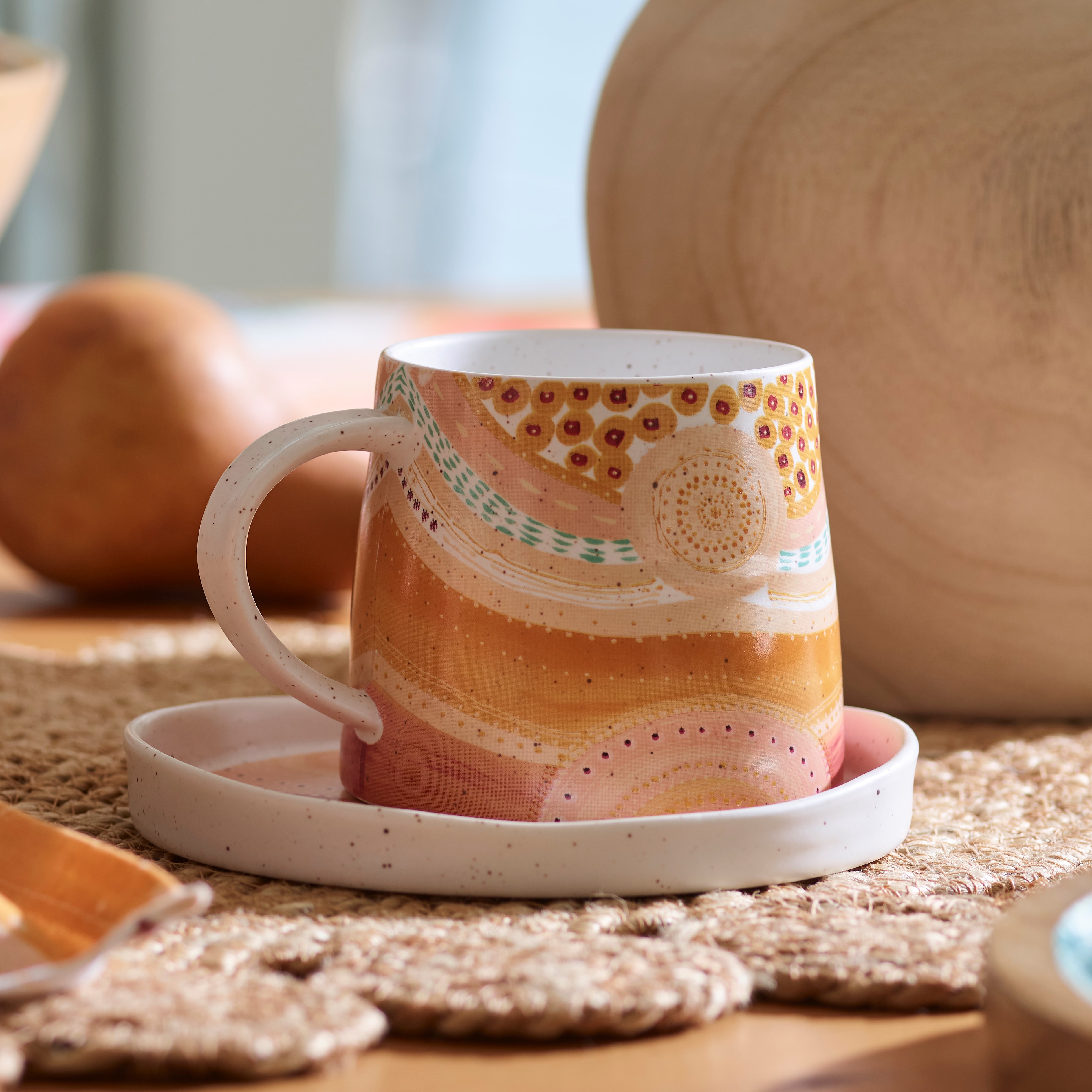 Miimi + Jiinda Flame Trees Cup & Saucer | Adairs