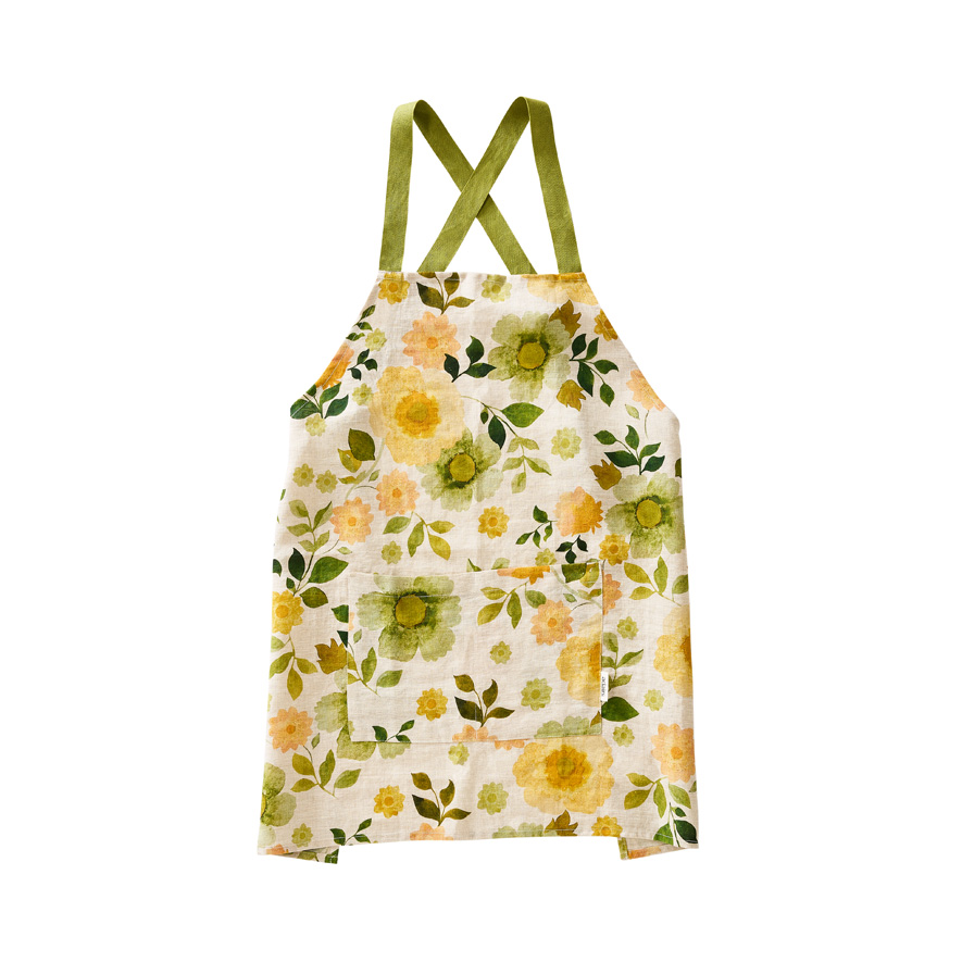 Botanist Natural Floral Apron | Adairs