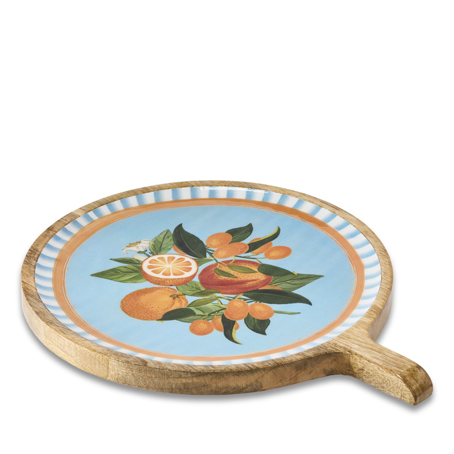 La Frutta Timber Fruit Blue Food Platter | Adairs