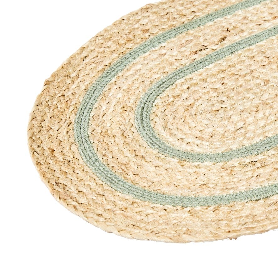 Tulum Natural & Mint Table Runner | Adairs