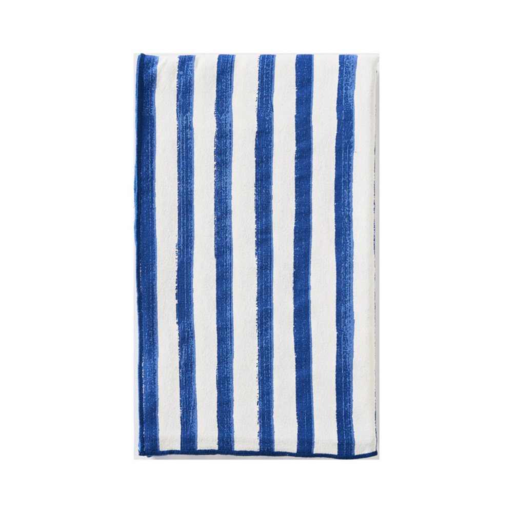 Jordana Vivid Blue Stripe Table Cloth | Adairs