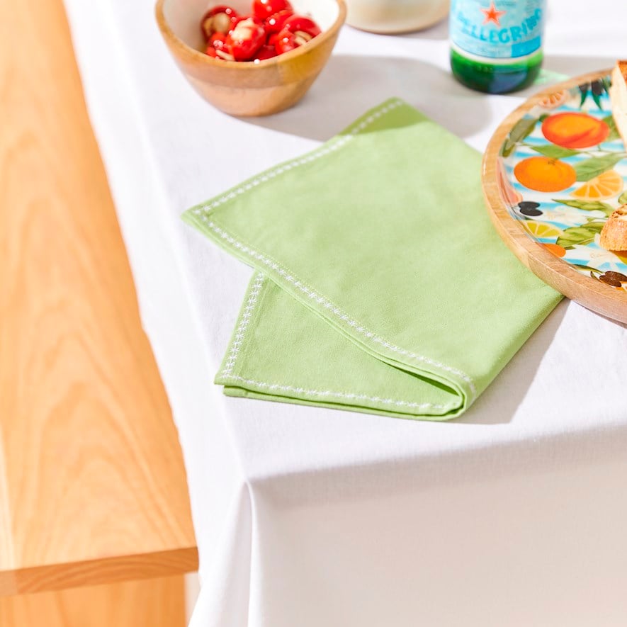 Santorini Green Tea Napkins Pack of 2 | Adairs