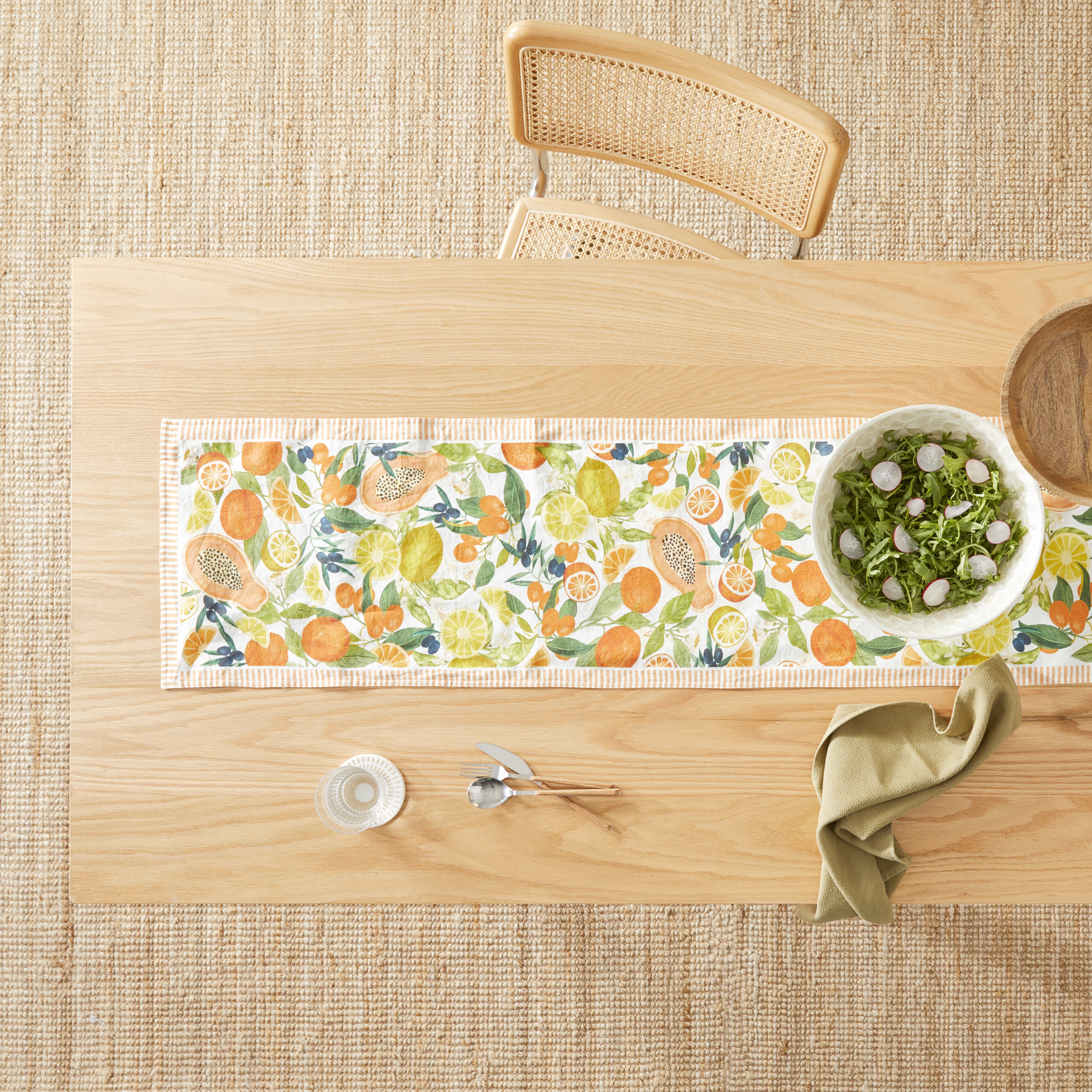 La Frutta Fruit Orange Table Runner | Adairs
